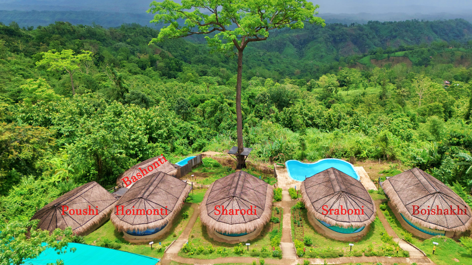 Meghpolli Resort Sajek | Luxury Eco Cottages with Infinity Pool ...
